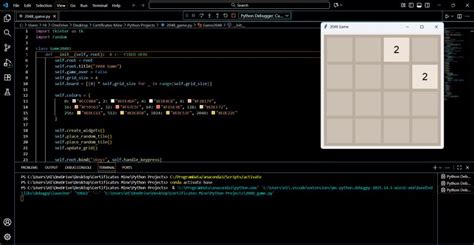 Python Tkinter 2048game Datastructures Gamedevelopment
