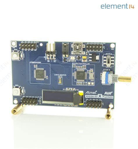 ATXMEGAE XPLD Microchip Development Kit ATxMega E AVR MCU OLED Display Farnell UK