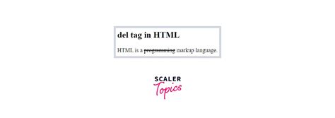 strike tag in html scaler topics