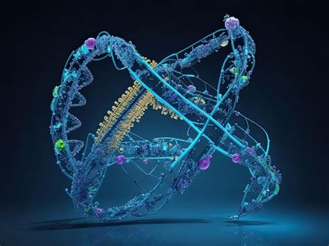 Premium Photo Digital Ai Components Entangled With The Dna Double