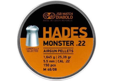 Jsb Hades Monster 22 2539 Grain 150pc Airrifle Pellets