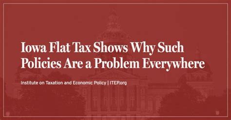 Amy Hanauer On Linkedin Iowa Flat Tax Shows Why Such Policies Are A