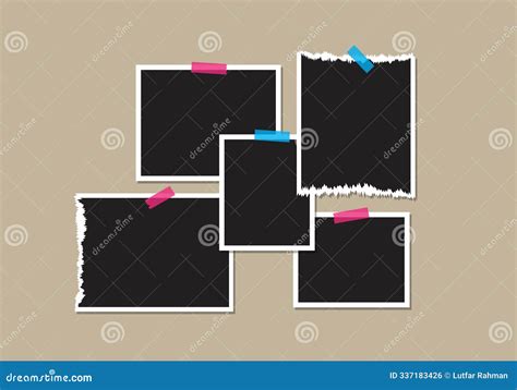 Vector Polaroid Frames Realistic Photo Templates With Shadows