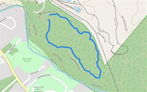 Henry Cowell Redwoods State Park In California Walking Map