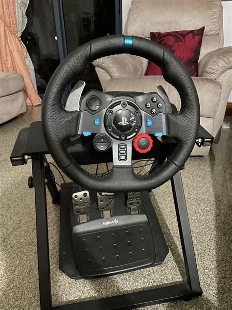 Logitech G29 With Folding Stand Video Gaming Gaming Accessories Controllers On Carousell