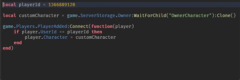 How Do I Make A Startercharacter That Only I Spawn As Scripting