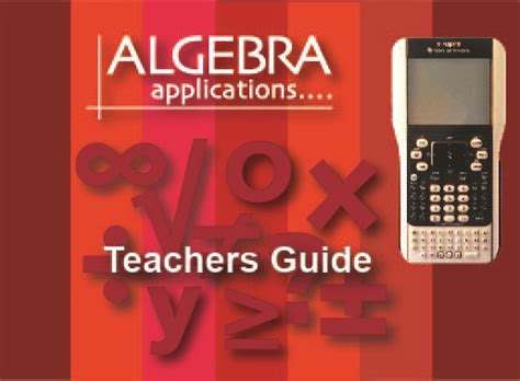 Algebra Applications Teachers Guide Linear Functions Media4math