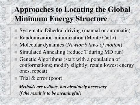 Ppt Potential Energy Surfaces Energy Minimization Methods And