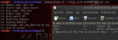 Debian Comunicacion Bash Script Automatizando El Escaneo De Dominios