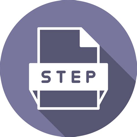 Step File Format Icon 15824273 Vector Art At Vecteezy