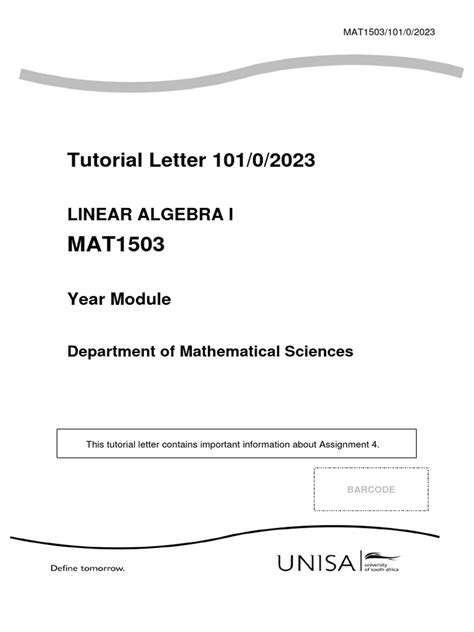 assignment4 mat1503 2023 2 download free pdf line geometry