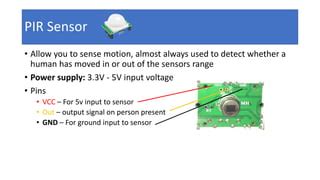 Operating Electrical Devices With Pir Sensor No Coding No Controller Ppt