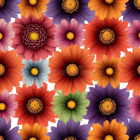 Abstract Blurs Floral Seamless Pattern Background Tile For Design