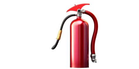 Red Fire Extinguisher With Hose Safety Equipment Emergency Tool Fire