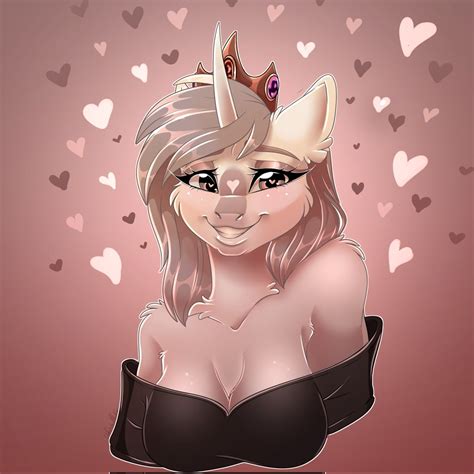 Safe Artist Unfinishedheckery Oc Unicorn Anthro Bedroom Eyes Breasts Clothes