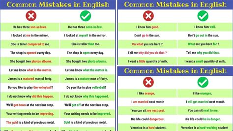 100 Most Common Grammatical Errors English Papers