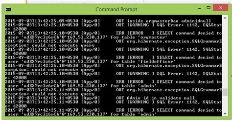 Spring Bluemix Server Gives Sqlgrammarexception In Mysql Stack Overflow