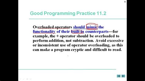 11 Operator Overloading String And Array Objects 1 Youtube