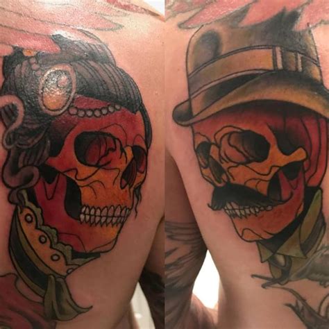 Skull Neo Traditional Tattoo