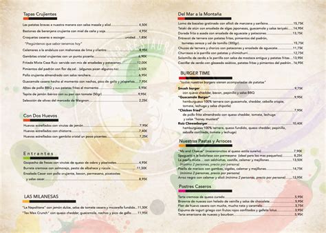 Menu 2024 Casa Ruiz Em Badalona Thefork