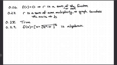 solved multiple choice if r is a zero of even multiplicity of a