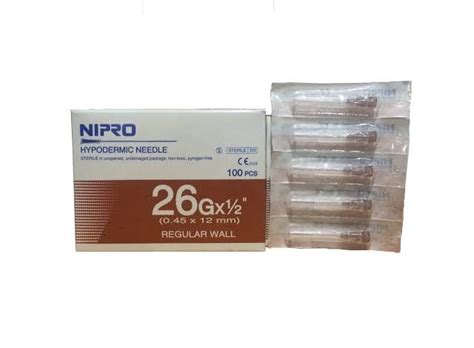 NIPRO เขมฉดยา ขนาด 26G x 1 2 นว ซอง