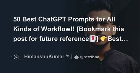 50 Best ChatGPT Prompts For All Kinds Of Workflow Bookmark This Post