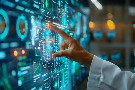 Interactive Data Visualization In A Hightech Environment Premium Ai