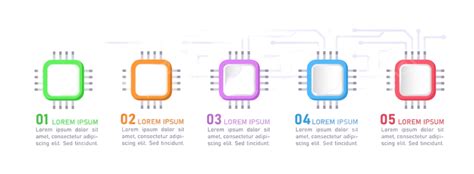 Infographic Chart Steps Vector Design Images Microelectronic Technology Infographic Chart