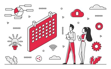 Premium Vector Schedule Calendar Program