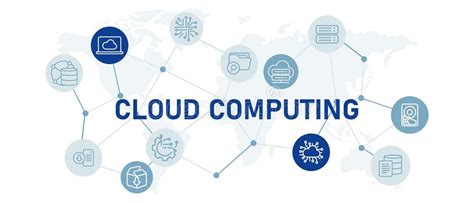 Cloud Computing Icon Set With Illustration Data Storage Management Syncing Document Access