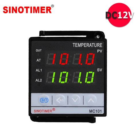 Sinotimer Mc101 Power Supply 12vdc Input Pt100 K Thermocouple Digital