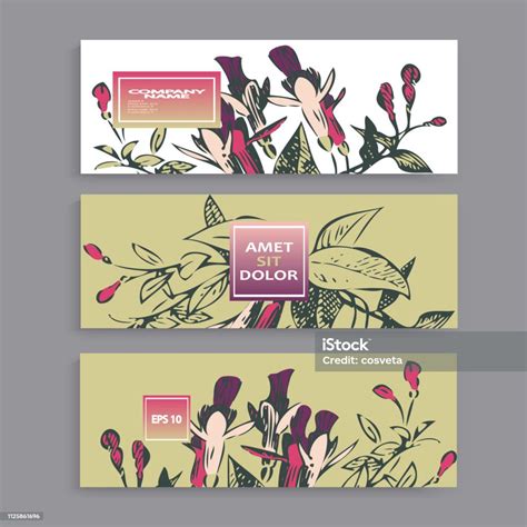 식물 결혼식 초대 카드 템플릿 디자인 손으로 그린 자홍색 꽃과 나뭇잎 녹색 배경 미니 멀 빈티지 스타일 벡터 일러스트 레이 션에 사각형 프레임 시골 파스텔 컬러 빈티지 잎에