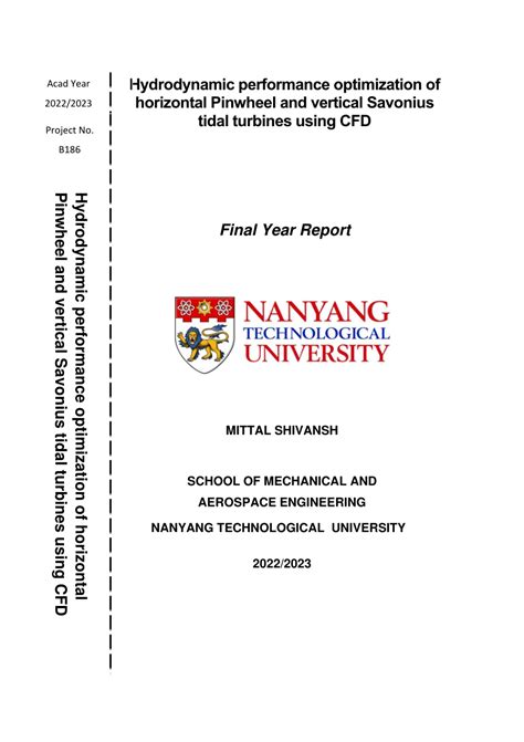 Pdf Hydrodynamic Performance Optimization Of Horizontal Pinwheel And Vertical Savonius Tidal