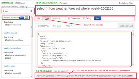 using yahoo query language in liferay yql ~ liferay savvy