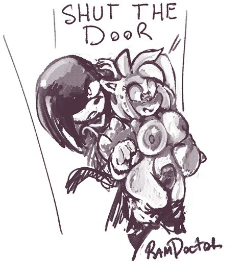 Rule 34 Absurd Res Accessory Amy Rose Anthro Big Breasts Breasts Duo Echidna Eulipotyphlan