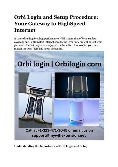 Ppt Orbi Login And Setup Procedure Your Gateway To Highspeed Internet Powerpoint Presentation