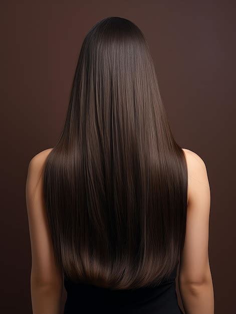 Premium Photo Beautiful Straight Hair Hair Style
