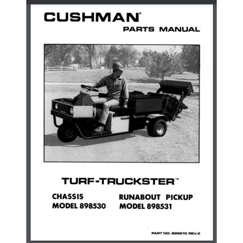 Cushman Truckster Run About Pick Parts Manual 127 Pages Comb Bound