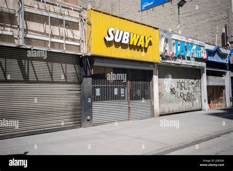 Vacant Storefronts In A Taxpayer Including A Subway Sandwich Shop Are