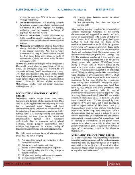 Medication Errors And Consequences Publication Pdf