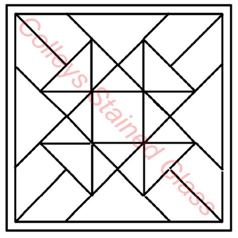Simple Beginner Stained Glass Pattern Etsy