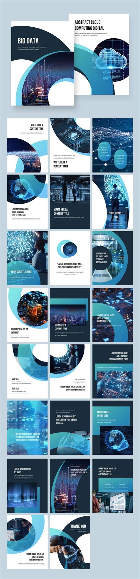 Big Data Business Ppt Brochure Templates Slidemembers In 2025 Powerpoint Design Templates