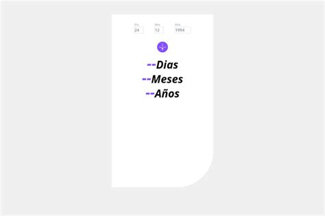 Frontend Mentor Calculadora De Edad Solucion Coding Challenge Solution