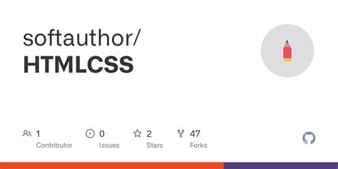 GitHub Softauthor HTMLCSS