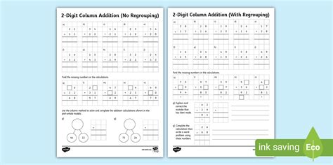 2 Digit Verticalcolumn Addition Ks2 Maths Teacher Made