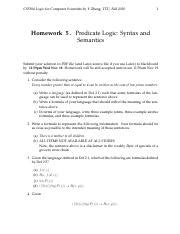 Hw5 1 Pdf CS5384 Logic For Computer Scientists By Y Zhang TTU Fall 2020 1 Homework 5
