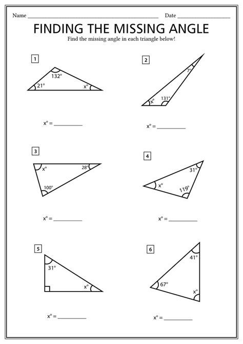 12 right triangle trigonometry worksheet in 2024 triangle worksheet