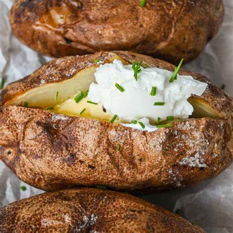 Perfect No Foil Baked Potato At 400f Crispy Skin