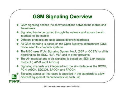 gsm signaling